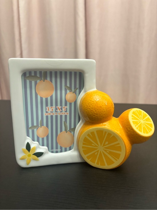 Disney | Accents | Disney Fruit Stand Orange Ceramic Photo Frame Decor ...